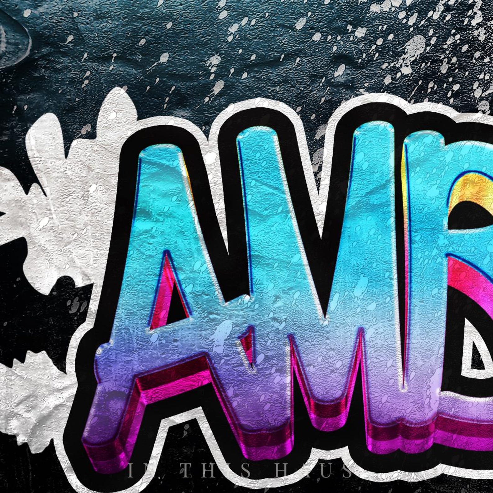 Custom Graffiti Name Art Canvas Personalized Urban Wall Decor Bold ...