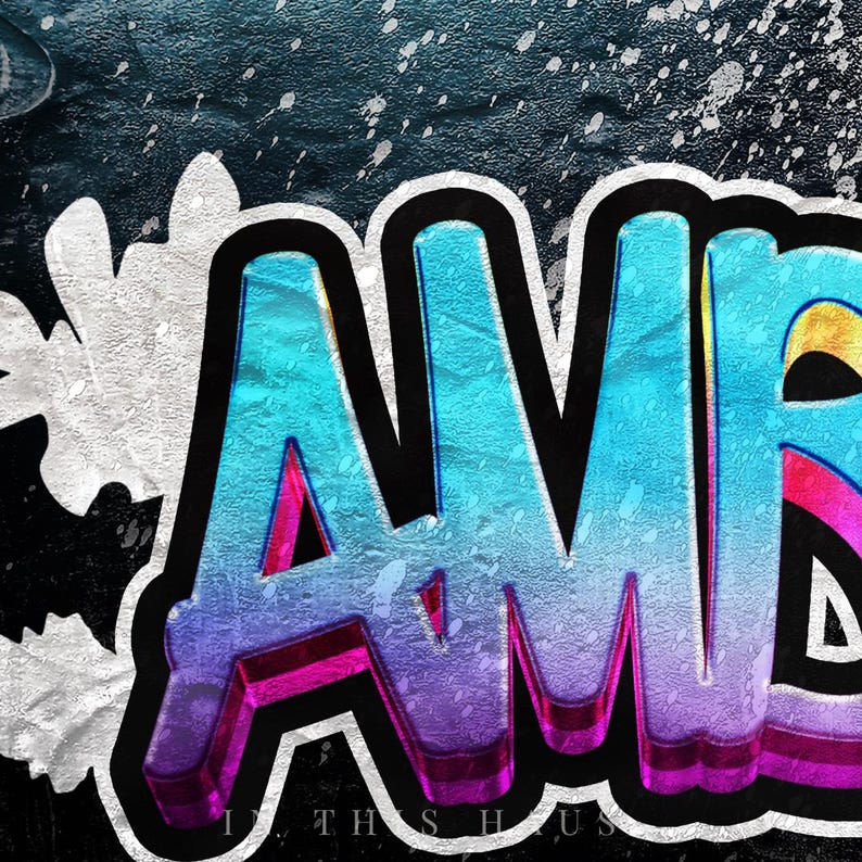 Custom Graffiti Name Art Canvas Personalized Urban Wall Decor Bold ...