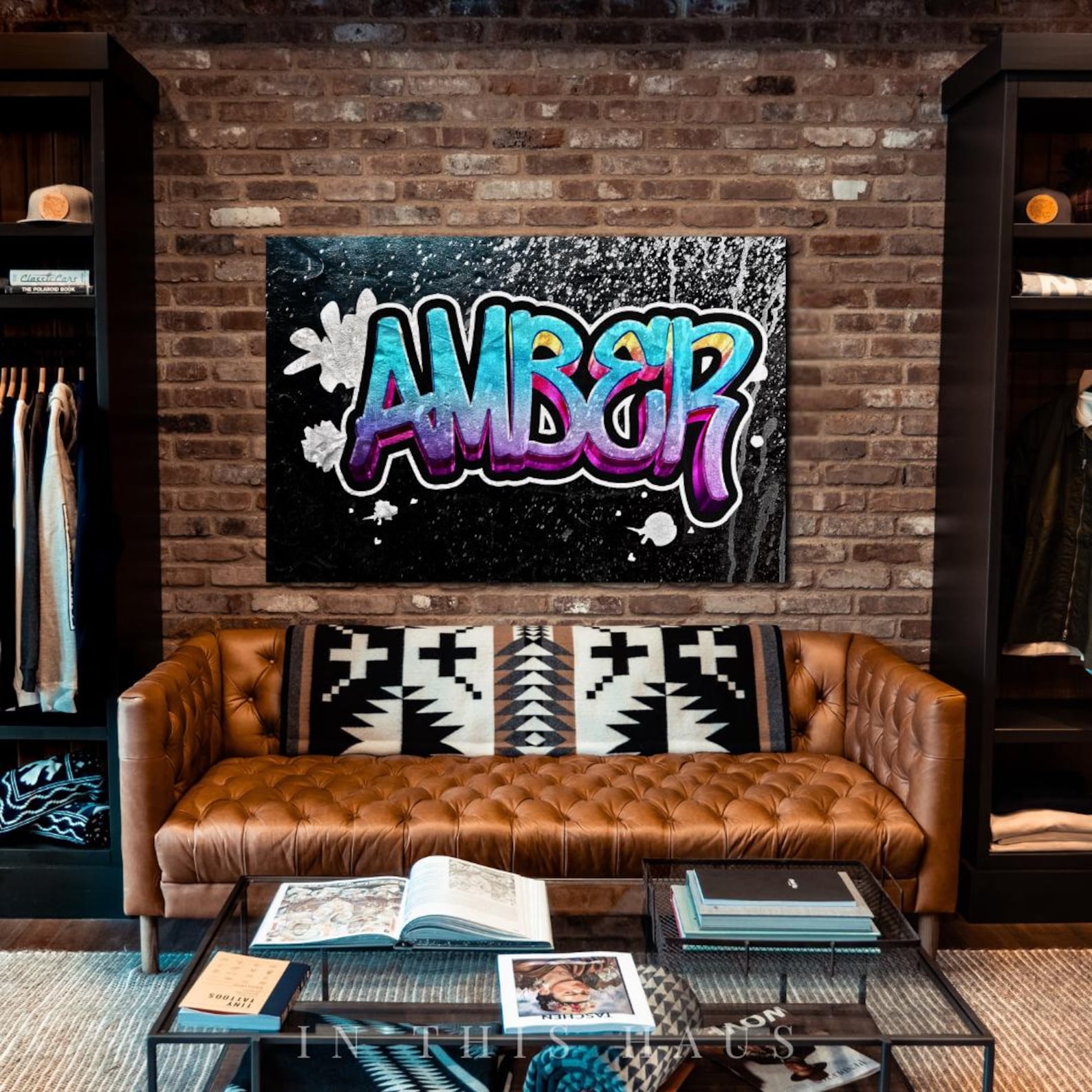 Custom Graffiti Name Canvas Art: Urban Street Style Decor - Etsy