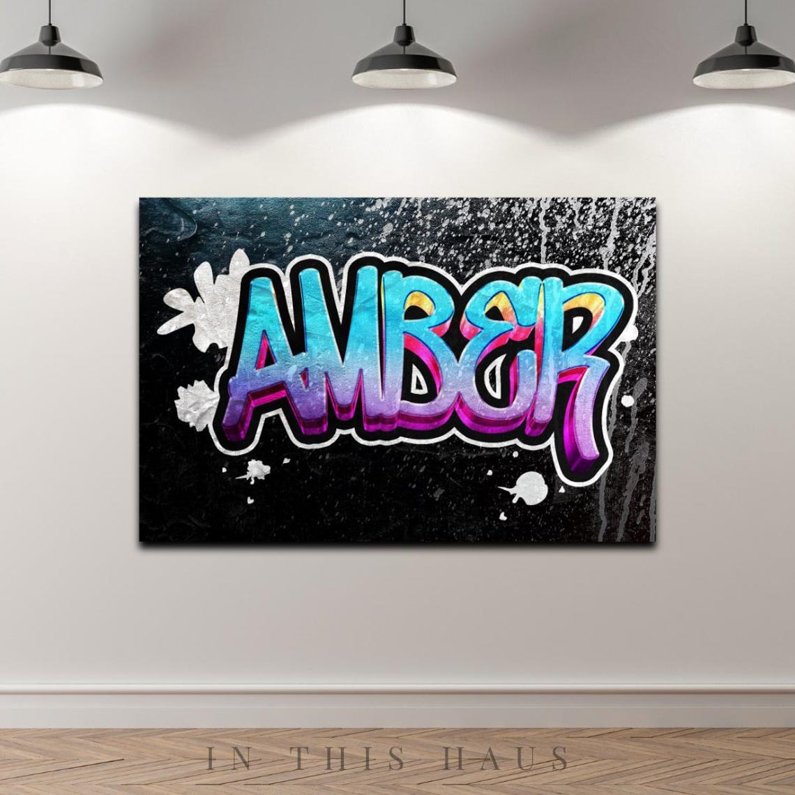 Custom Graffiti Name Canvas Art: Urban Street Style Decor - Etsy