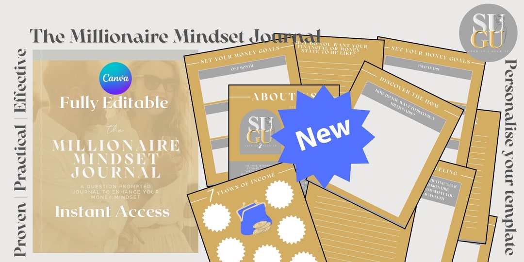 How to Become a Millionaire Mindset Journal Wealth Planner - Etsy