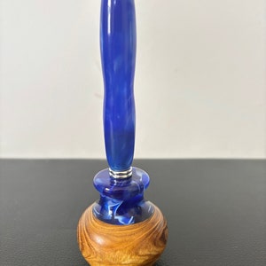 Ergonomic Crochet Hook Set in Blue Crush Resin With Interchangeable ...