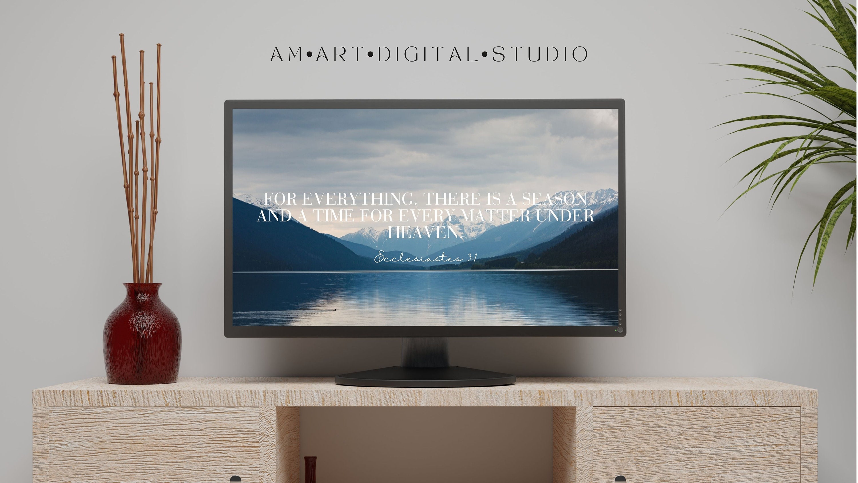 Bible Verse Samsung TV Art Frame - Scripture TV Art Frame - Digital ...
