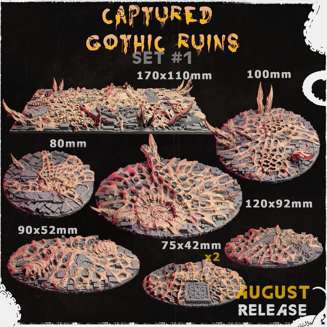 Captured Gothic Ruins Miniature Pedestal | Tabletop Bases | Wargaming ...
