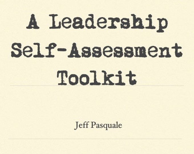 Leadership Self Assessment Tools Package Etsy