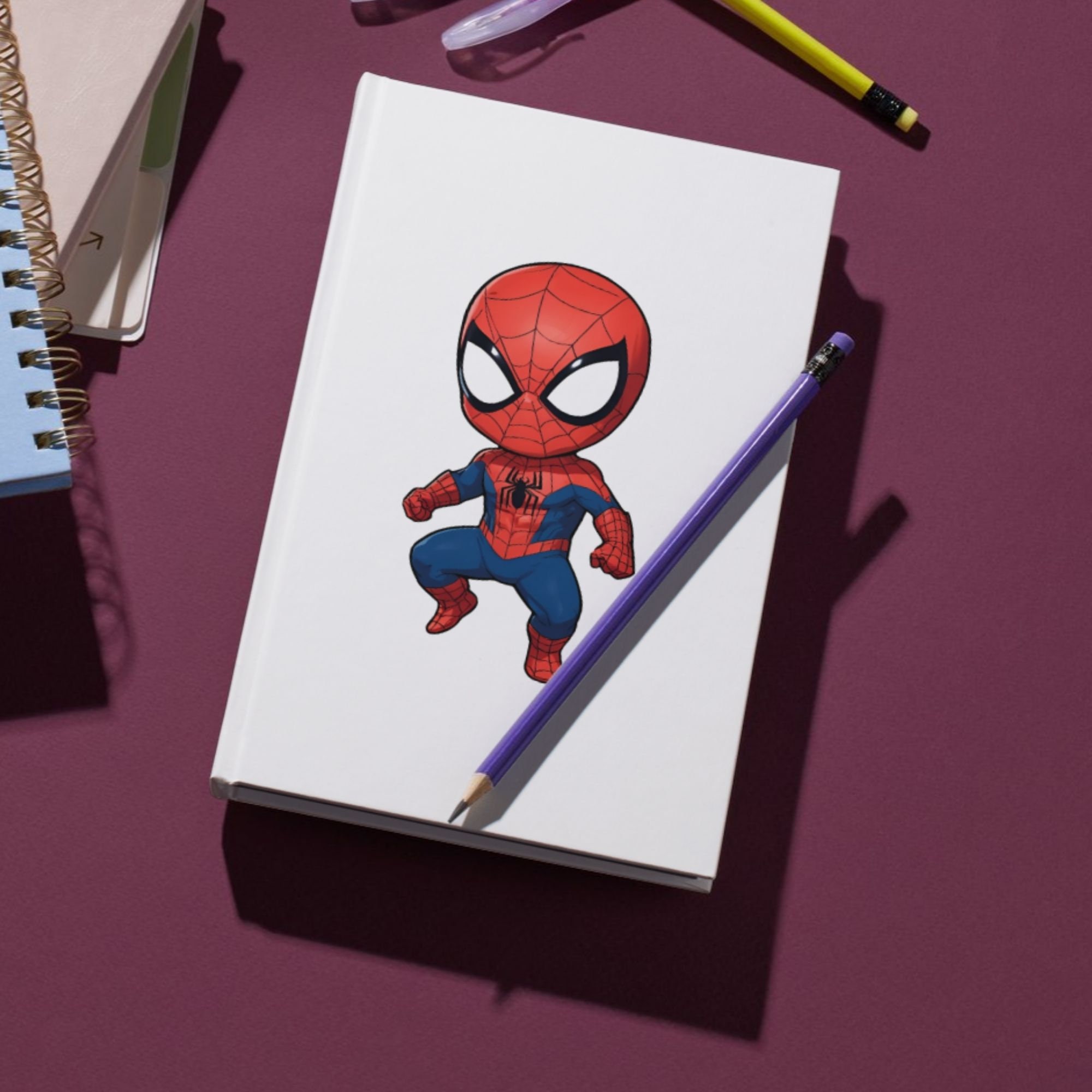 Chibi Spiderman Clipart: Spiderverse Invitation & Poster (PNG, PDF ...