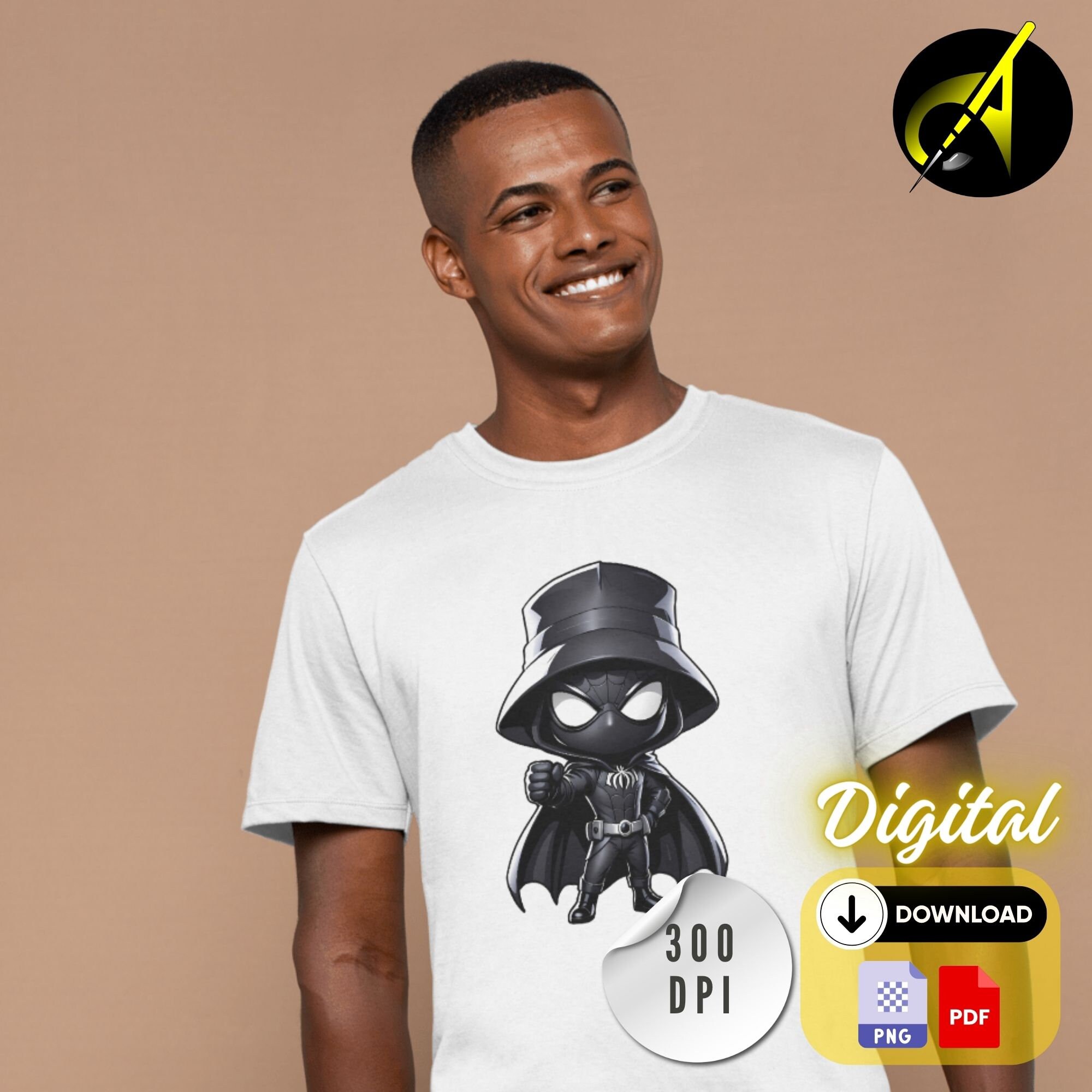 Chibi Spiderverse Digital Clipart Bundle Spiderman Peter Tobey Andrew ...