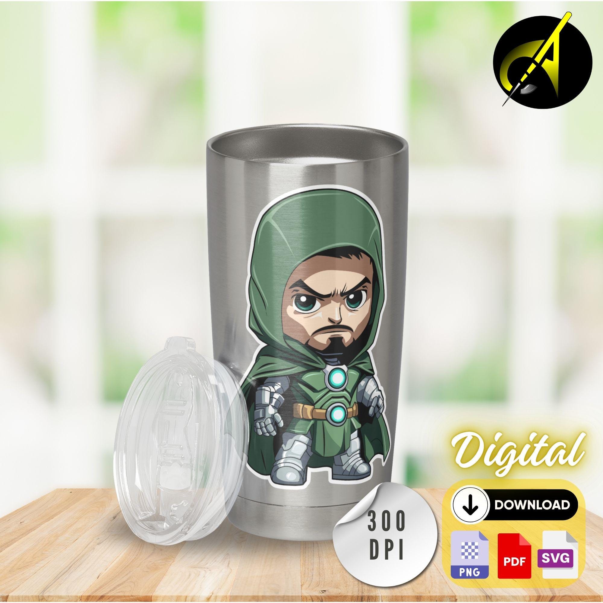 Chibi Doctor Doom Digital Clipart - Cute Marvel Villain Art - Marvel ...