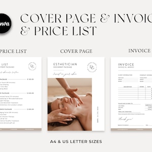 Facial Treatment Forms, Editable Esthetician Templates, Printable ...