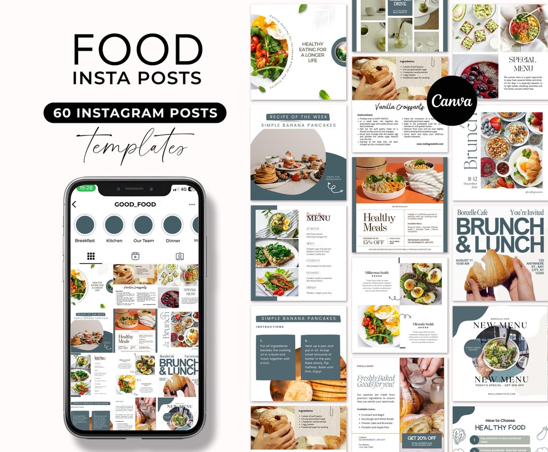 Food Instagram Posts, Healthy Eating Recipe Branding, Dietician ...