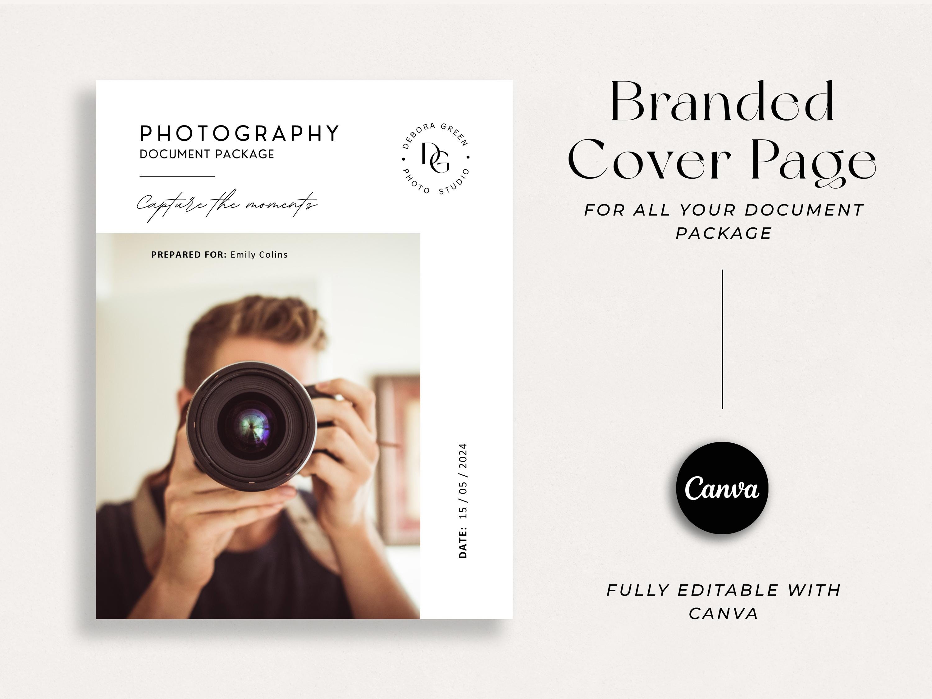 Photography Agreement Template Package, Photography Contract Forms ...