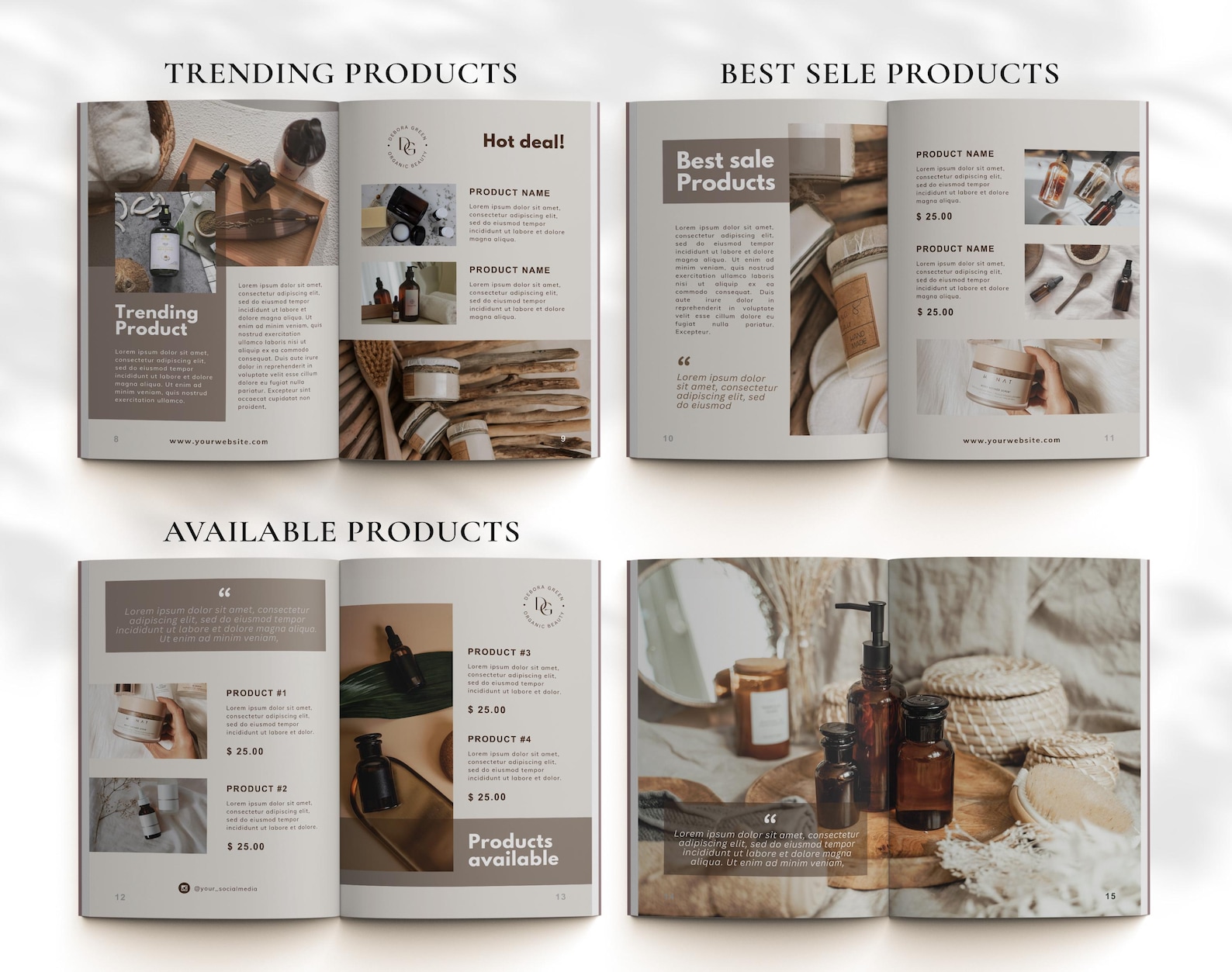 Wholesale Line Sheet Template, Business Catalog Template, Selfcare ...