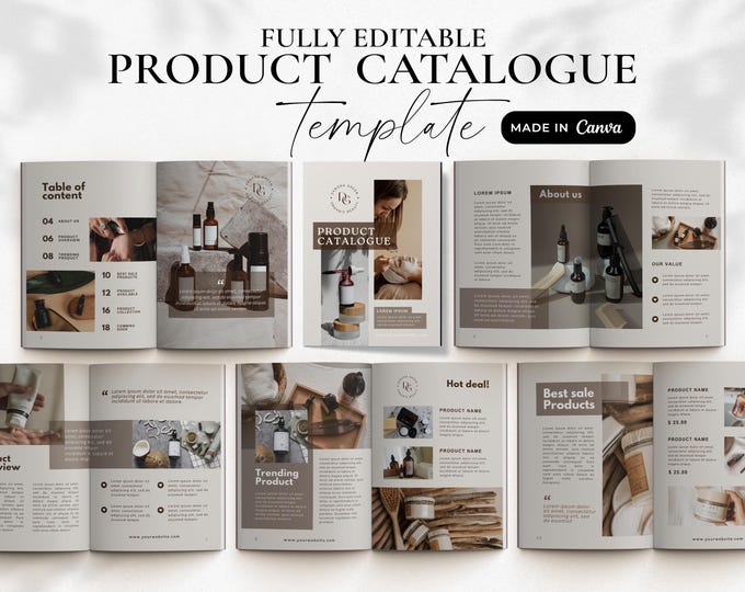 Editable and Printable Elegant Spa Catalog Template, Spa Services ...