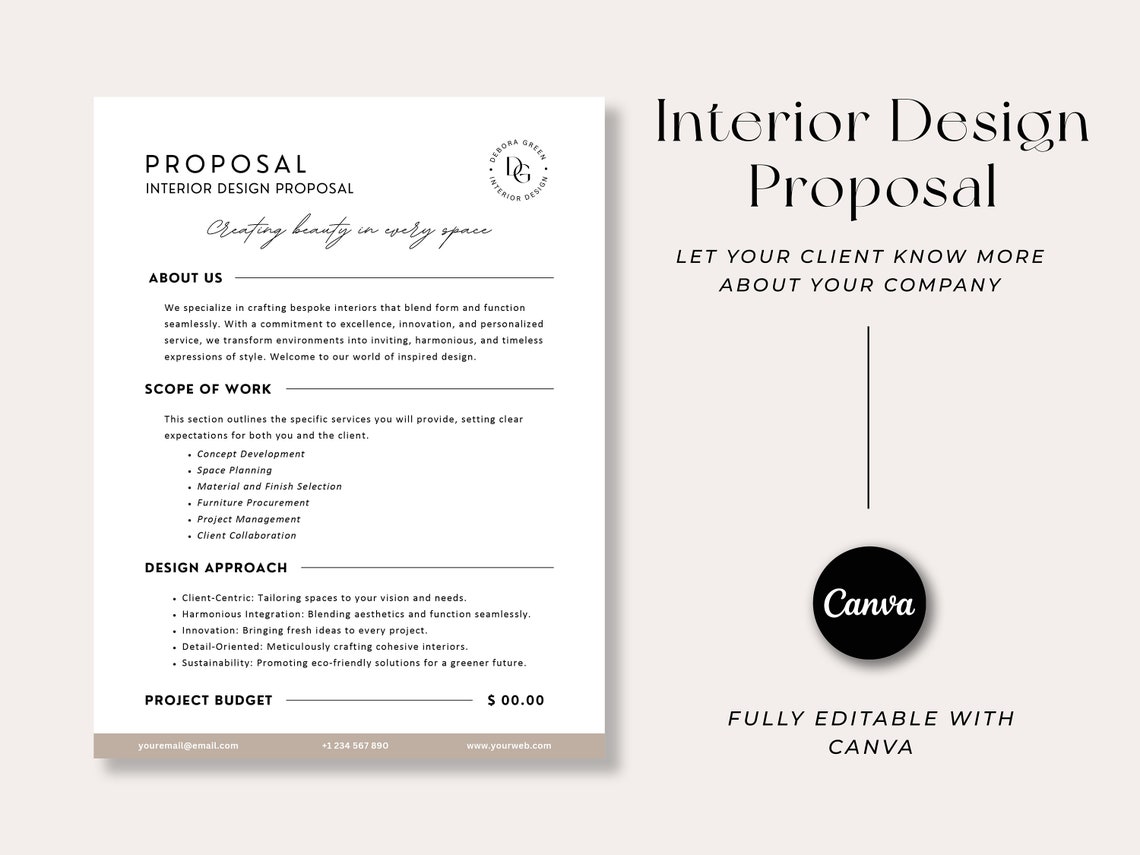 Interior Designer Client Contract Template, Service Contract ...