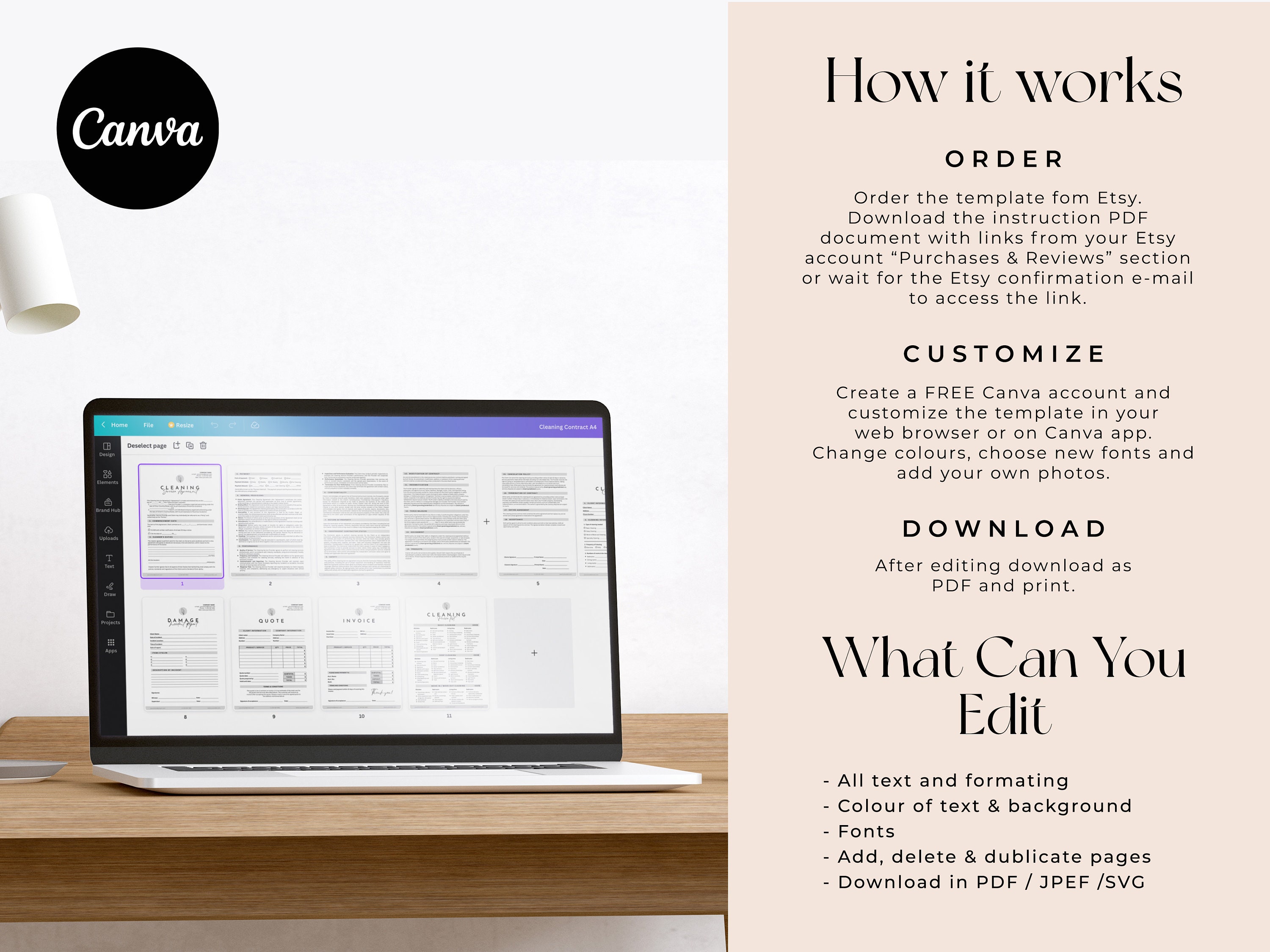 Editable Influencer Contract Template, Brand Ambassador Agreement Form ...