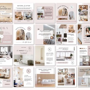 60 Instagram Post Templates, Interior Designer Posts, Instagram Feed ...