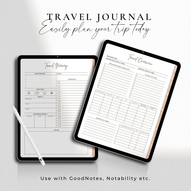 Digital Travel Journal | Travel Planner | Trip Planner, Vacation ...