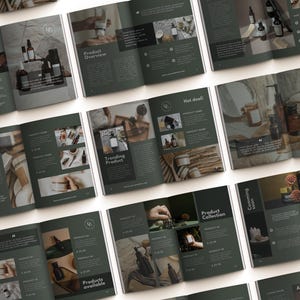 Product Catalogue Template, Wholesale Line Sheet Template, Skincare ...