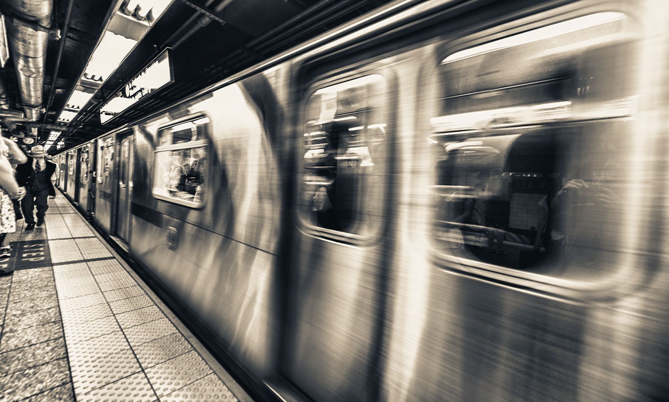 New York Subway Black and White Wallpaper Mural Custom Made - Etsy