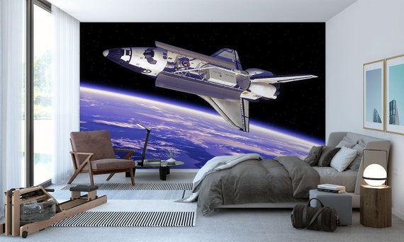 Bedroom Space Shuttle In Space