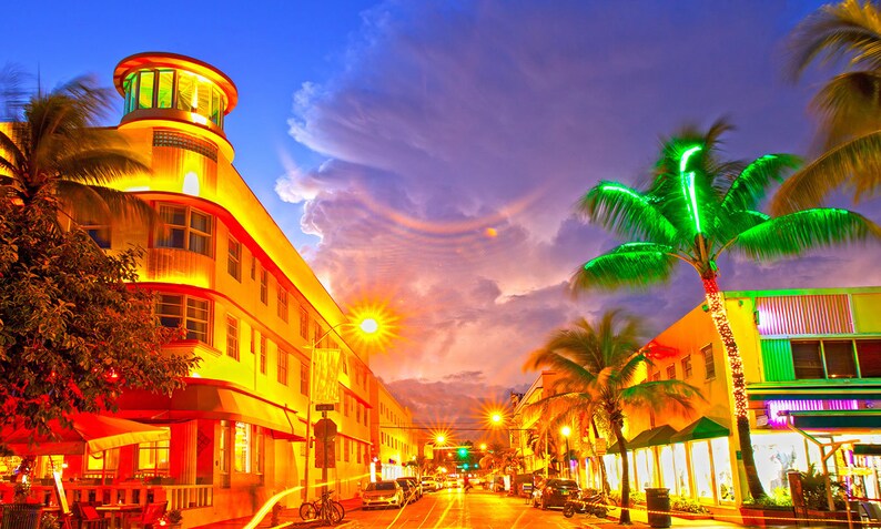 Miami Wall Art Custom Made Wallpaper for Any Room - Etsy