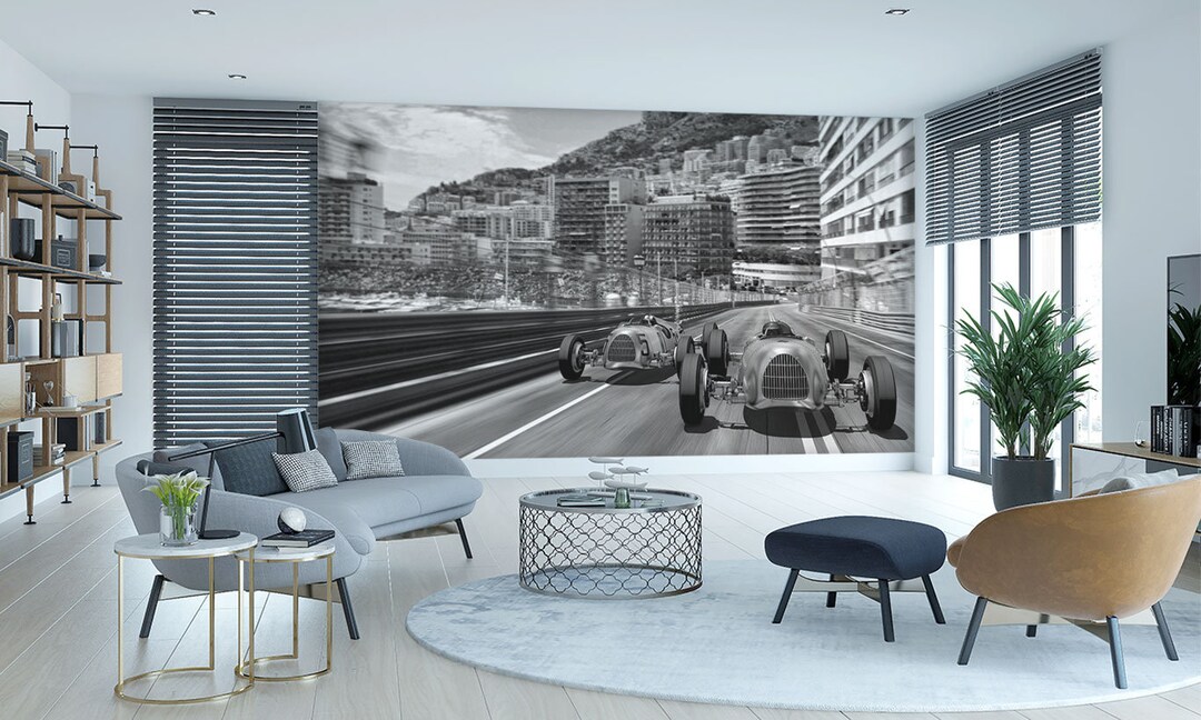 Classic Racing Car Custom Made Wallpaper for Any Room - Etsy