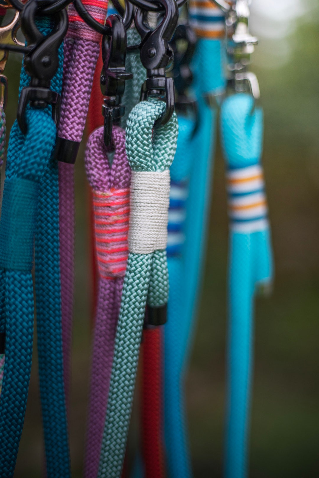 100% Custom Rope Lead Creation Multicoloured Dog Leads and Collars Paracord Panda & Pip Made in ...