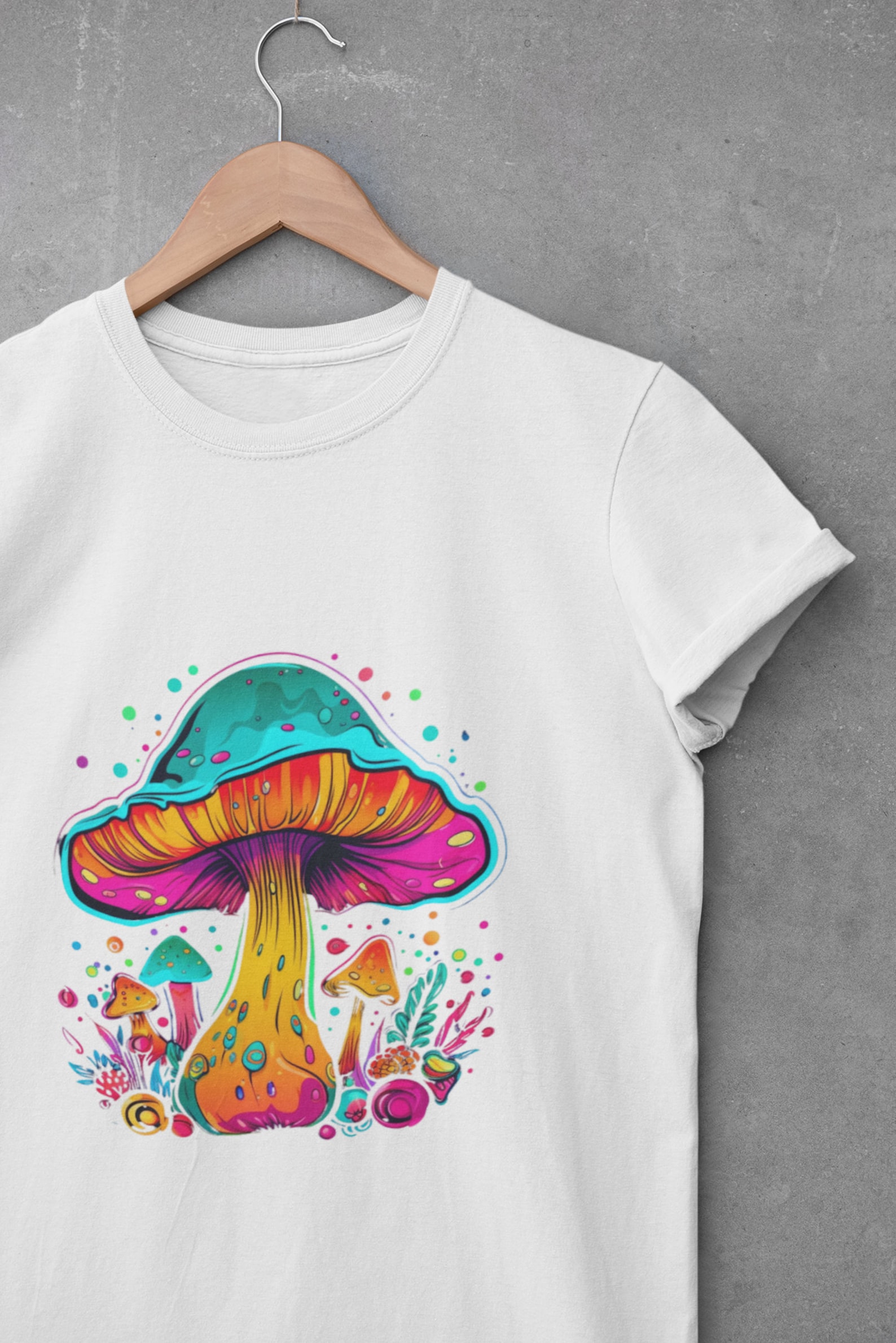 Colorful Mushroom Sublimation Design Download PNG Mushroom SVG ...