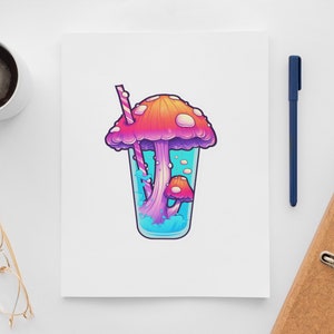 Trippy Drink Digital Sticker Clipart Bundle Download for Commercial Use ...
