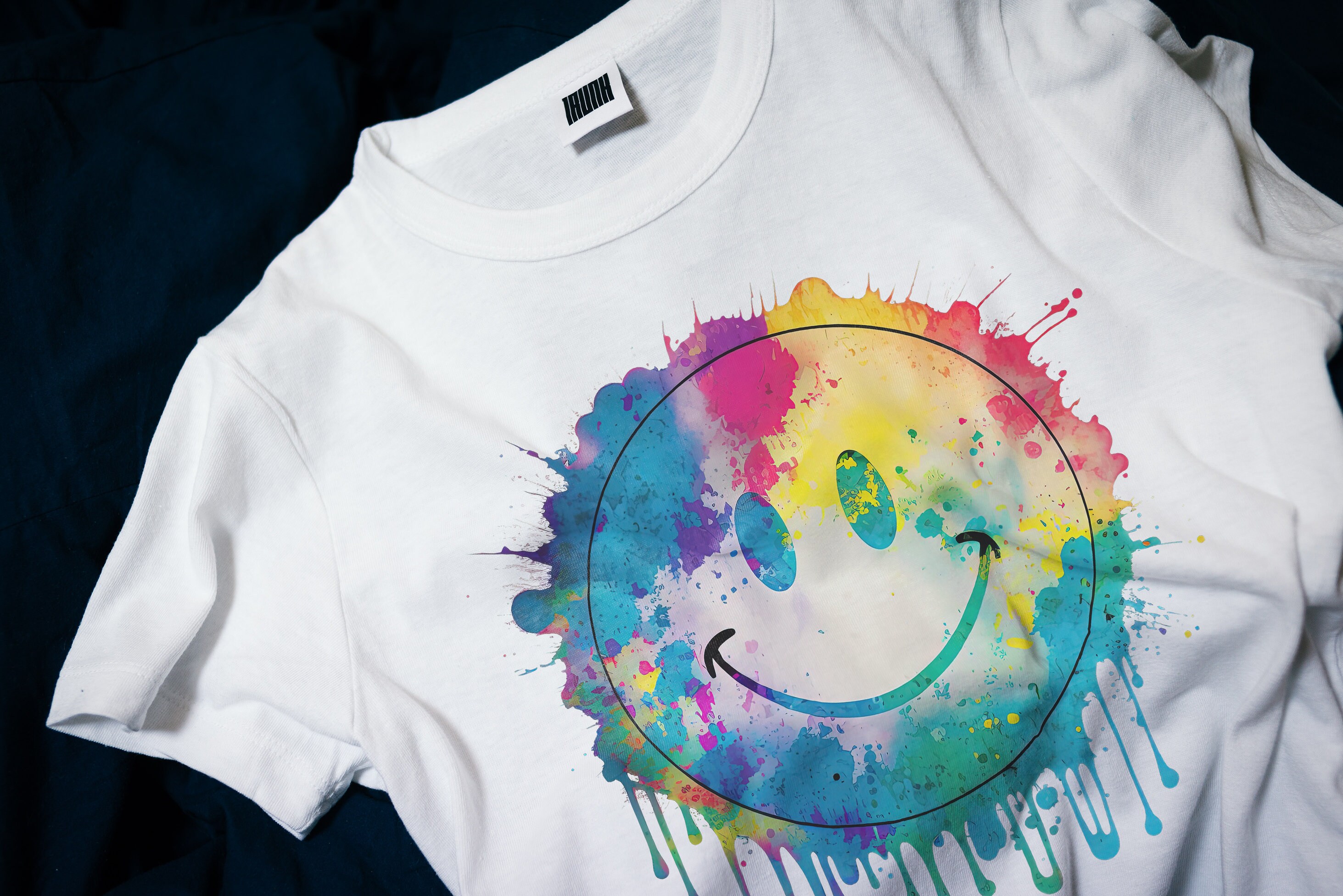 Tie Dye Hippie Smiley Design PNG Instant Download, Tie Dye Smiley Print ...