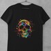 Colorful Skull PNG Download Sublimation Skull SVG, Trippy Skull, Stoner ...