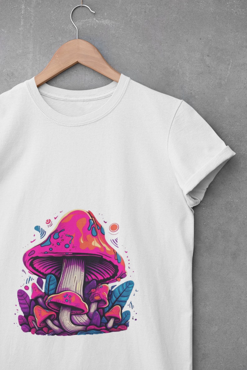 Pink Mushroom Clipart: Vector SVG, PNG Graphic Design (digital Download ...