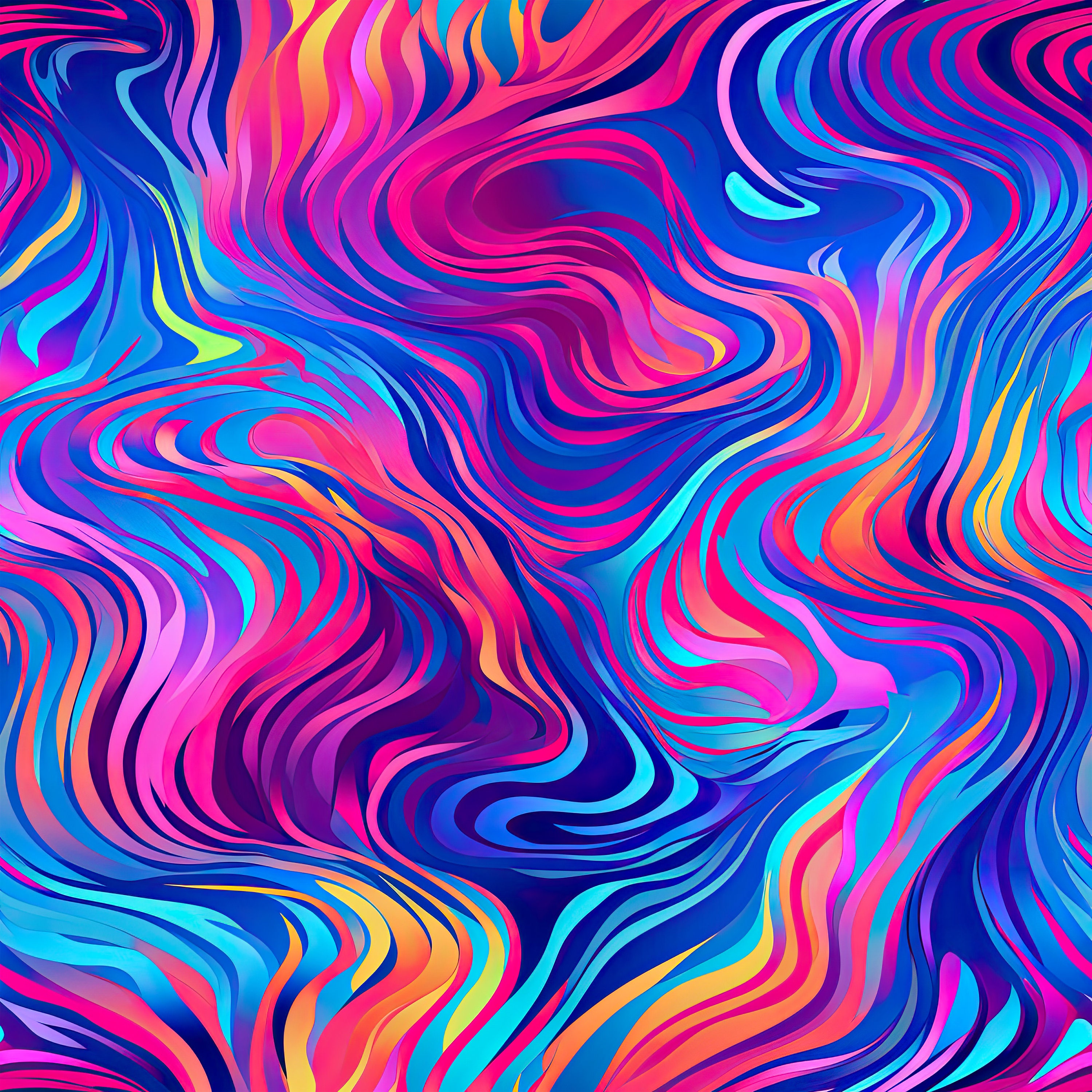 Psychedelic Seamless Patterns - 20 Designs - 12x12 Inch - Commercial Use - Colorful Pattern ...