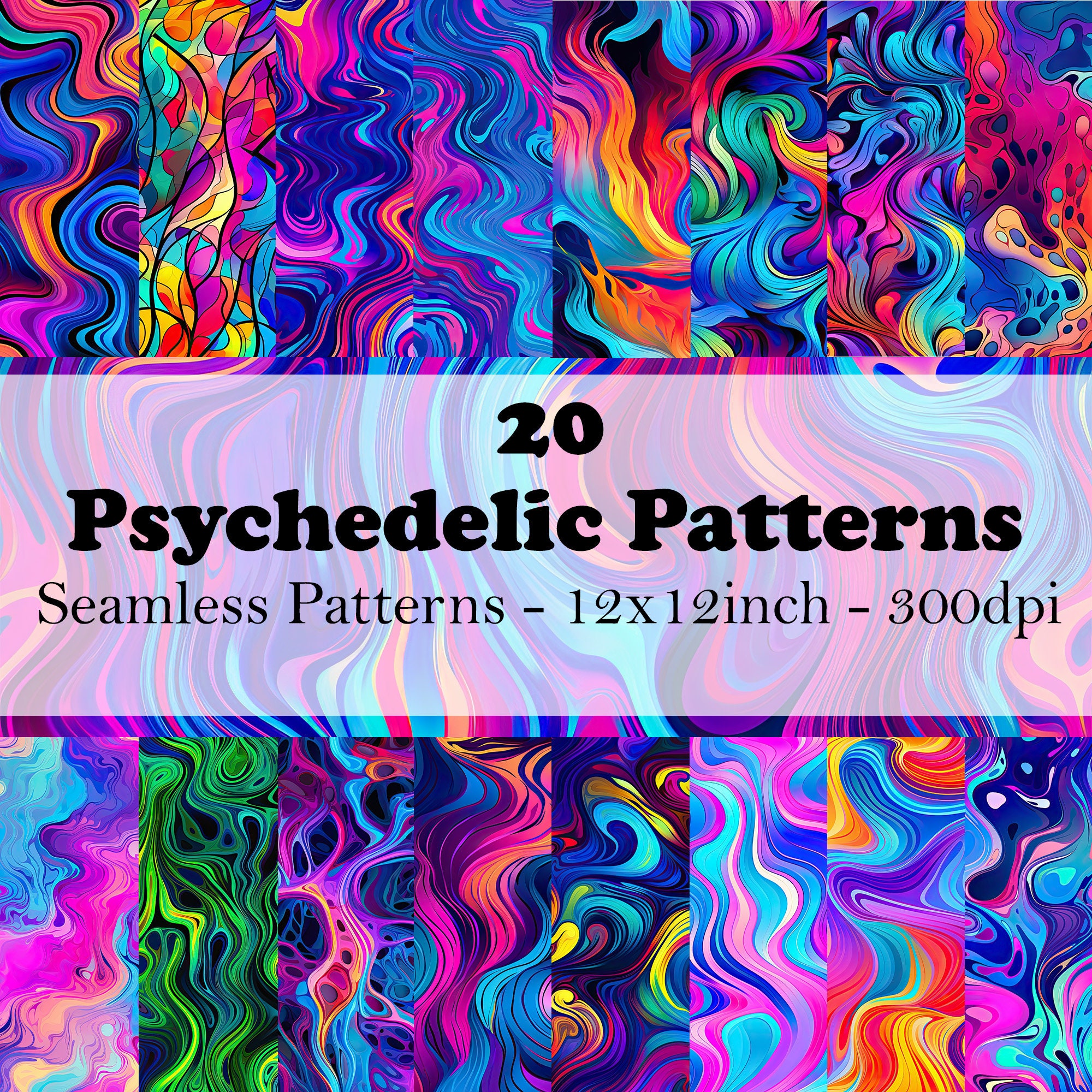 Seamless Psychedelic Patterns
