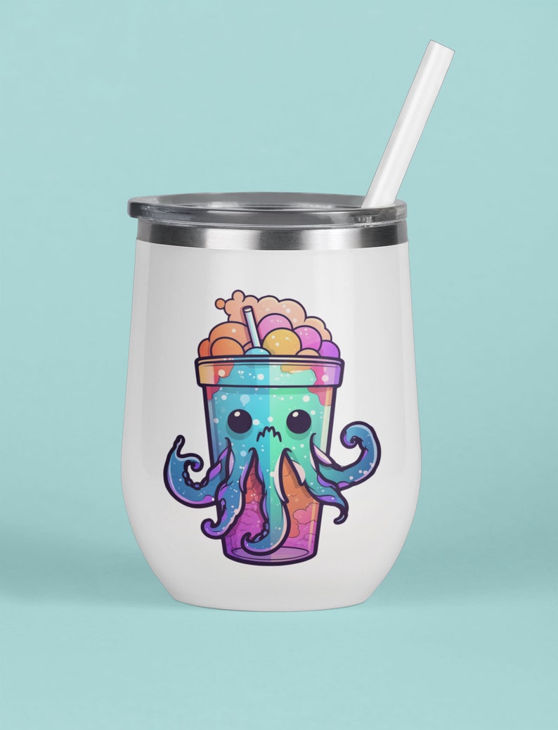 Trippy Drink Digital Sticker Clipart Bundle Download for Commercial Use ...