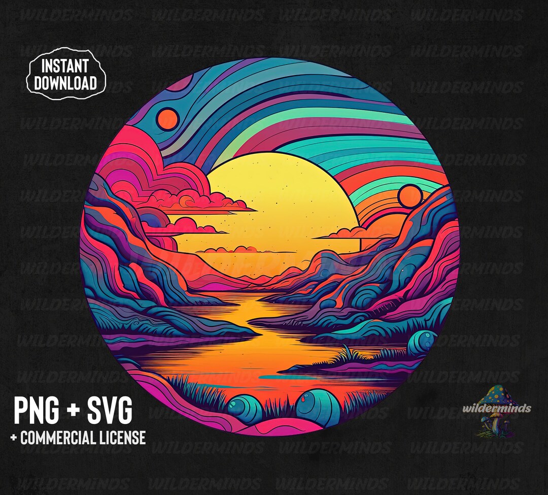 Sun PNG Download, Trippy Sun, Trippy Art Download, Sunrise PNG, Sunset ...