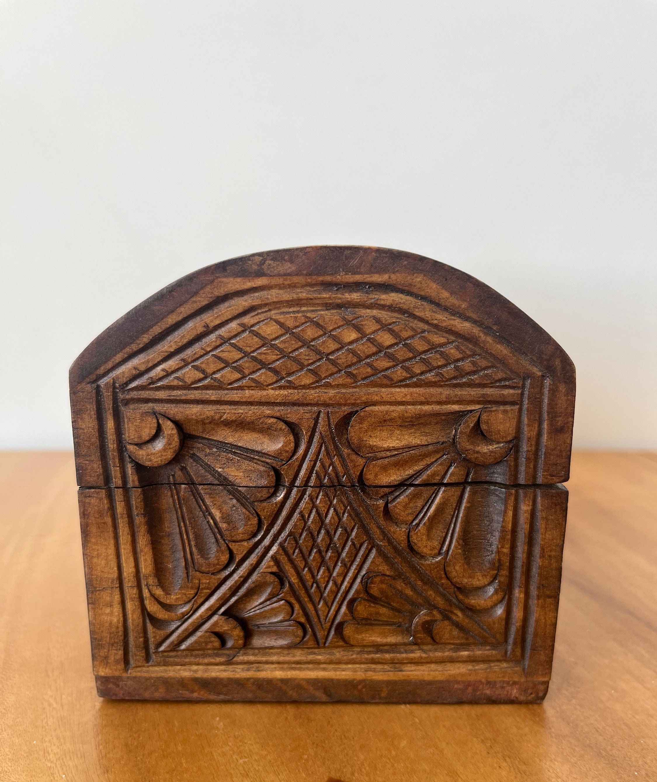 Handmade Hand Carved Engraving Wooden Trinket Box Made of - Etsy