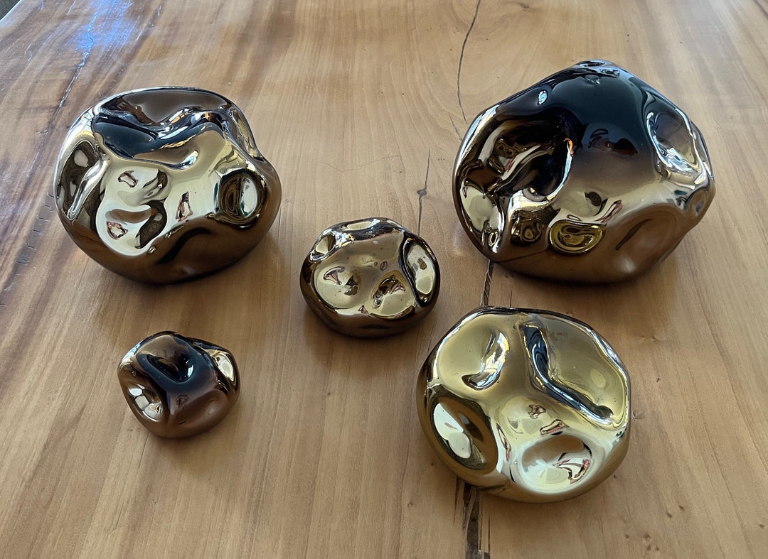 Hand Blown Mexican Glass Wall Decore, Set of 5 Different Sizes of Hand ...