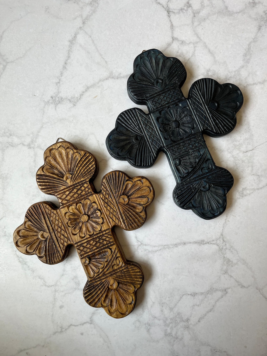 Handmade Hand Carved Engraving Wooden Cross Beautiful Antique - Etsy