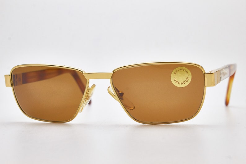 1990s Vintage MOSCHINO Sunglasses PERSOL Eyeglasses M33 Brown/ Golden ...