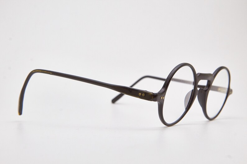 Vintage Eye Glasses 1920s/no Name /black Eyeglasses Round ,round ...