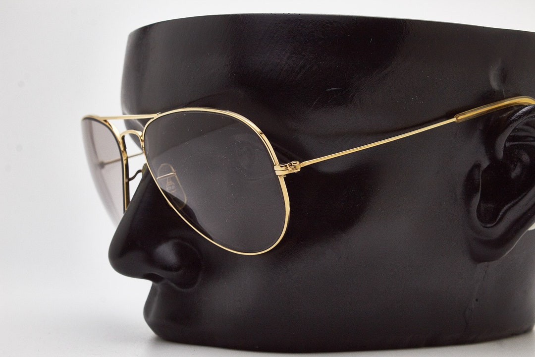 Man's Vintage Sunglasses 80s /RAY BAN AVIATOR Gold Arista Bausch&lomb ...