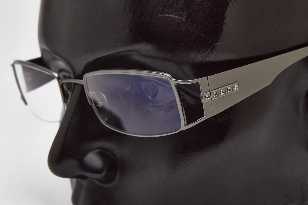 2000s Vintage YUKA LIZ Rectangle Slim Shades,narrow Hipsters Frames ...