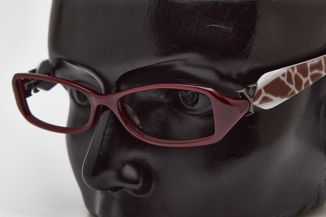 2000s Vintage EXALT CYCLE EXFLAKES Red Slim Rectangular Shades,narrow ...