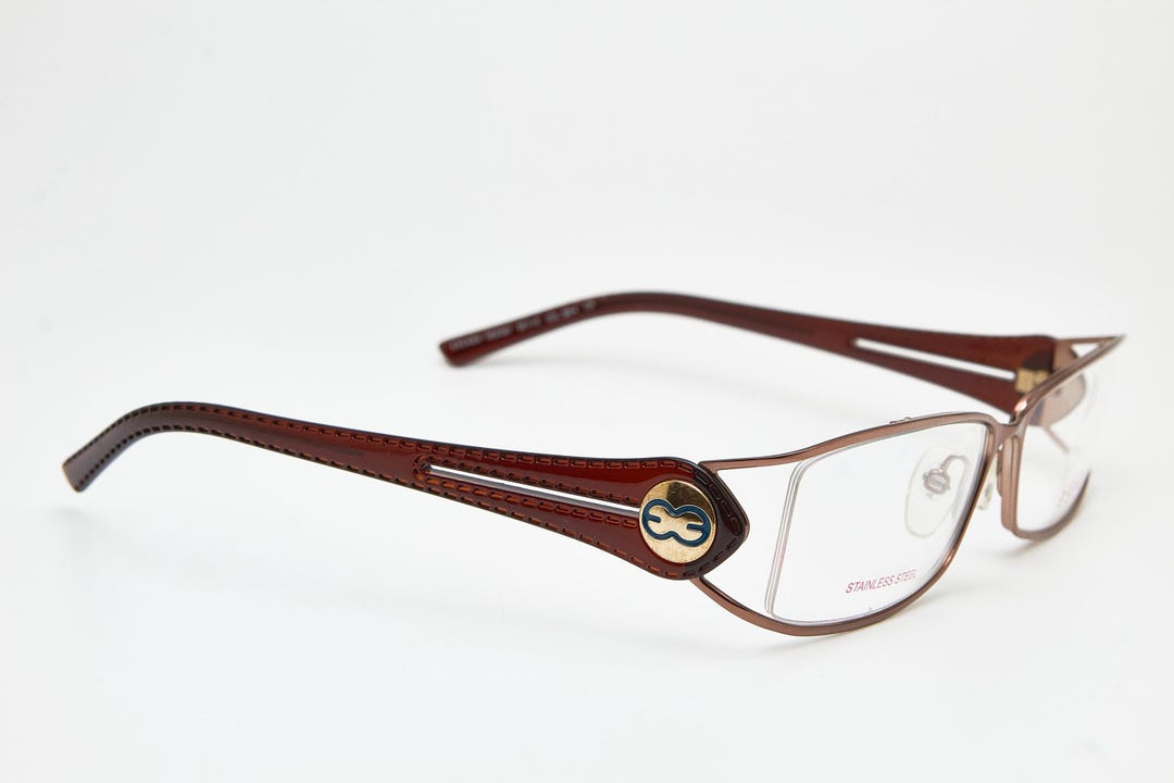 ESCADA Red Rectangular Eyeglasses – 2000s Y2K Minimalist Frames - Etsy