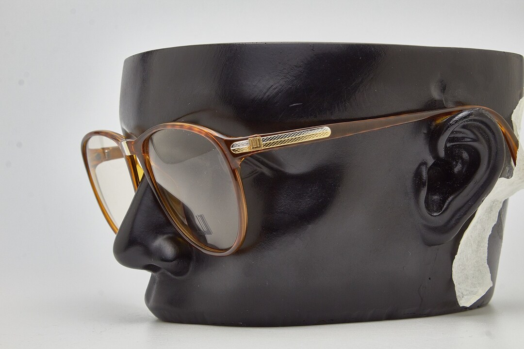 DUNHILL Gold & Tortoise Shell Aviator Sunglasses, 80s Eyewear - Etsy
