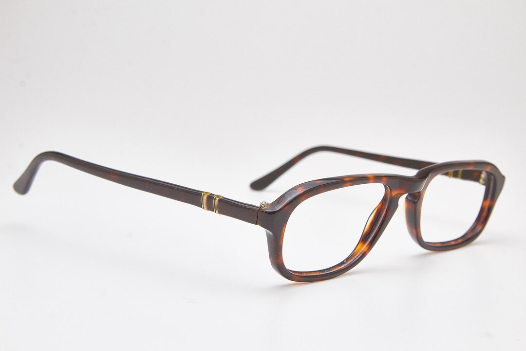 Vintage 80s PERSOL Eyeglasses | Jolly Dark Tortoiseshell Italian Frames ...