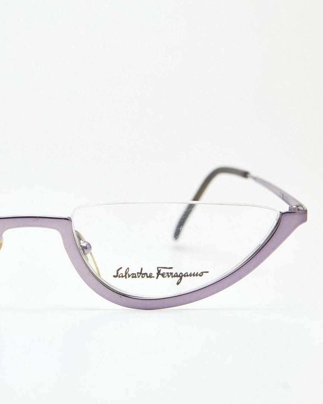 2000s Eyeglasses Salvadore Ferragamo Y2K Cat-eye Eyeglasses, Small ...