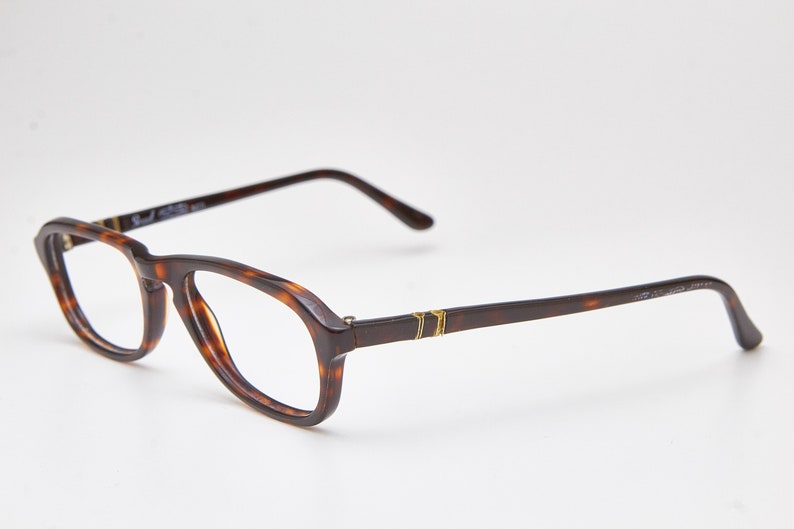 Vintage 80s PERSOL Eyeglasses | Jolly Dark Tortoiseshell Italian Frames ...