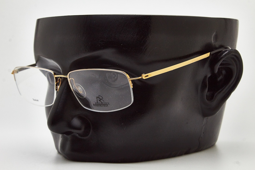 Vintage RODENSTOCK Eyeglasses R2306 B 54-14 140 Gold Eyeglasses ,oval ...
